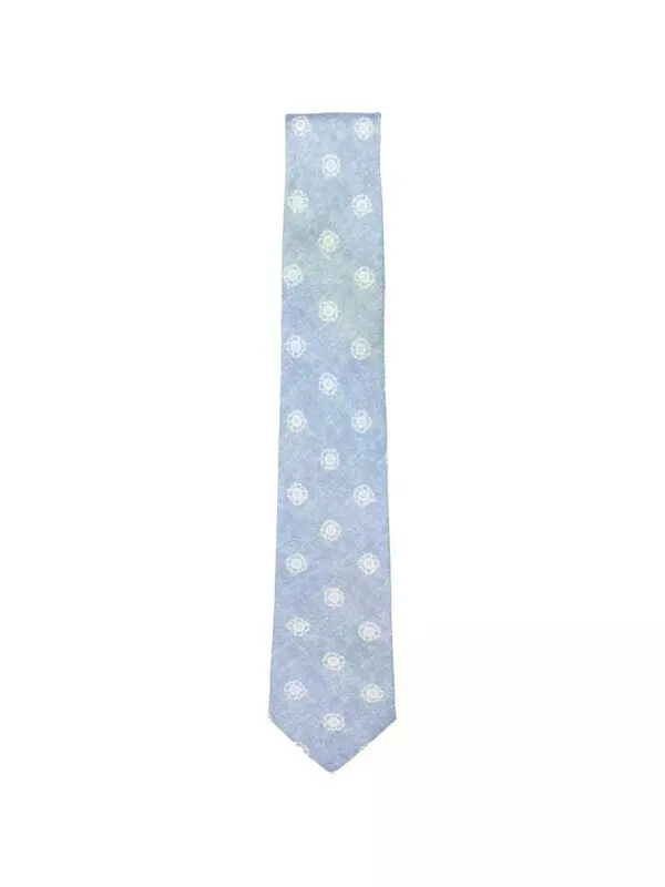 GIERRE MILANO Silk Floral Print Neck Tie