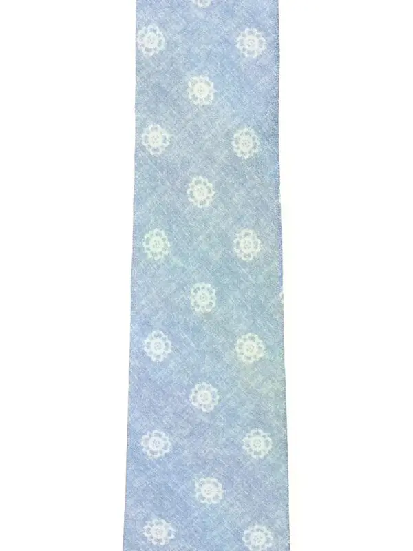 GIERRE MILANO Silk Floral Print Neck Tie