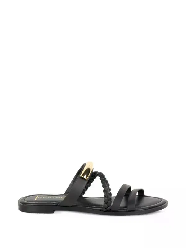 SPAZIO CORRIDONI 1 Braided Metal-detail Sandals - Black