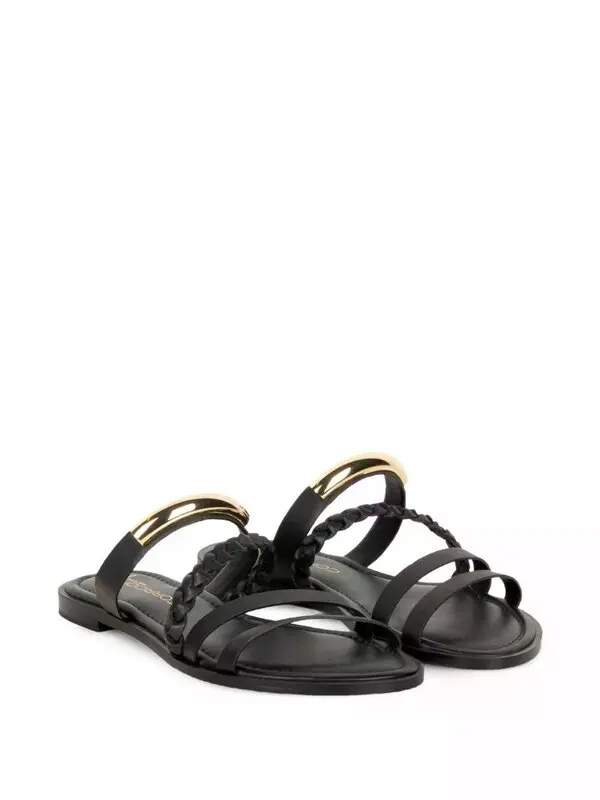 SPAZIO CORRIDONI 1 Braided Metal-detail Sandals
