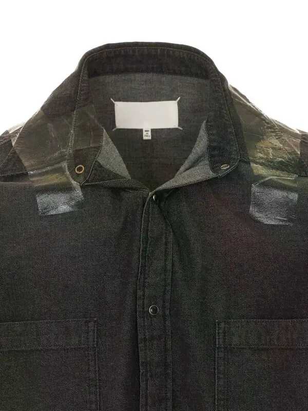 MAISON MARGIELA Tape-detail Long-sleeved Shirt