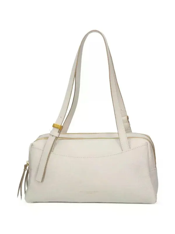 GIANNI CHIARINI Grained Leather Clutch Bag - Neutrals