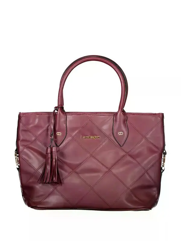 LAURA BIAGIOTTI Logo Plaque Tote Bag - Red