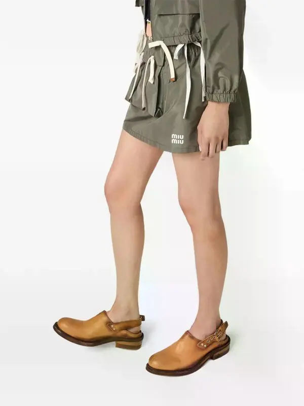 Miu Miu Technical Fabric Miniskirt