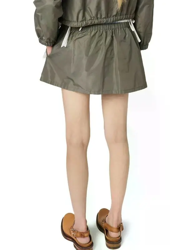 Miu Miu Technical Fabric Miniskirt
