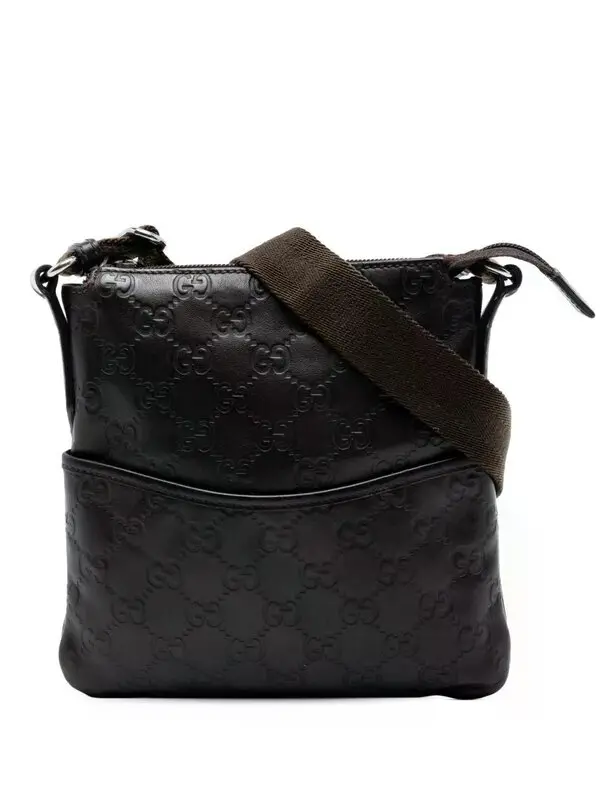 Gucci Embossed Leather Crossbody Bag