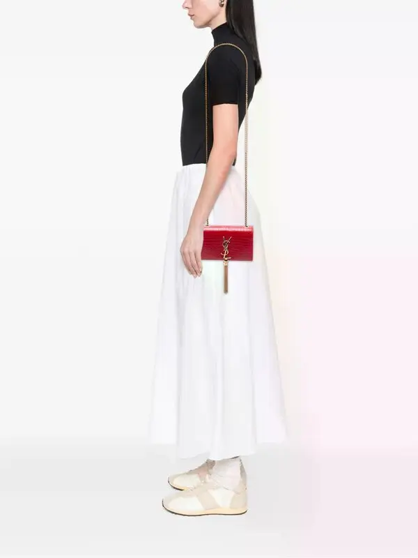 Saint Laurent Small Kate Tassel Crossbody Bag - Red