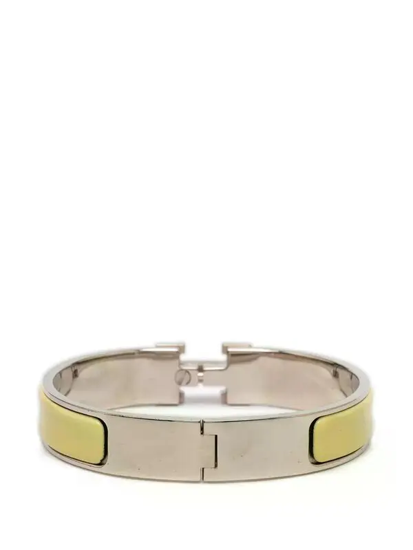 Hermès Narrow Enamel Bracelet - Yellow