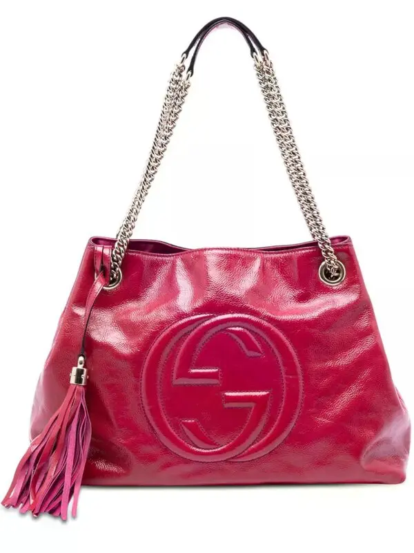 Gucci Soho Chain Tote Bag - Pink