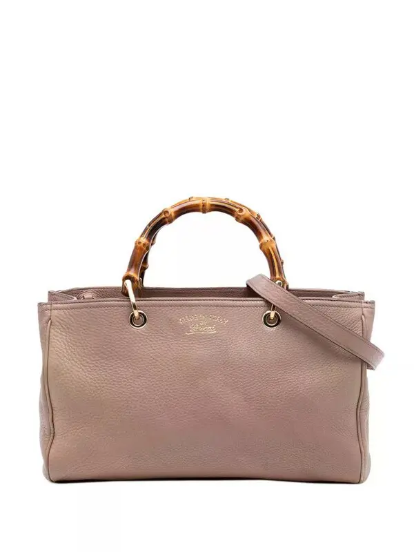 Gucci Bamboo Shopper Satchel - Pink