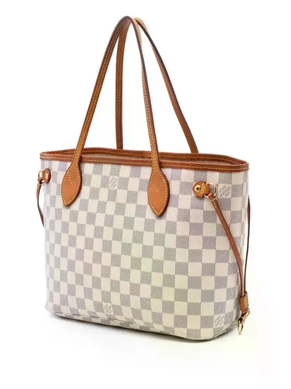 LOUIS VUITTON Damier Azur Neverfull Pm Tote Bag