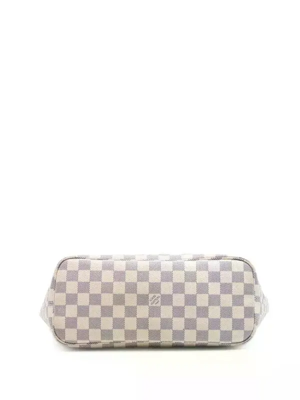 LOUIS VUITTON Damier Azur Neverfull Pm Tote Bag