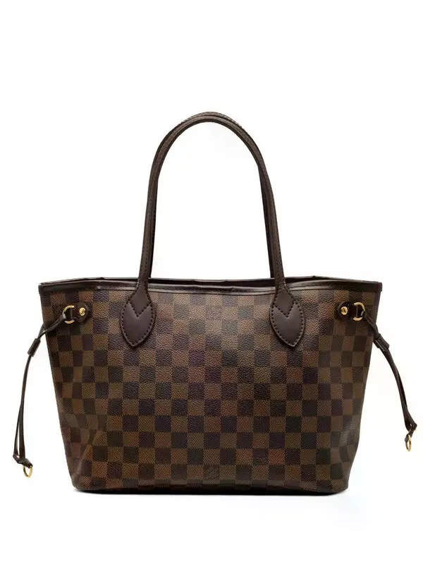 LOUIS VUITTON Damier Ebene Neverfull Pm Tote Bag