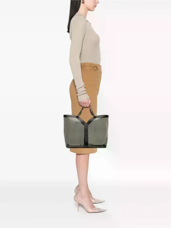 Saint Laurent Maxi Pvc Tote Bag