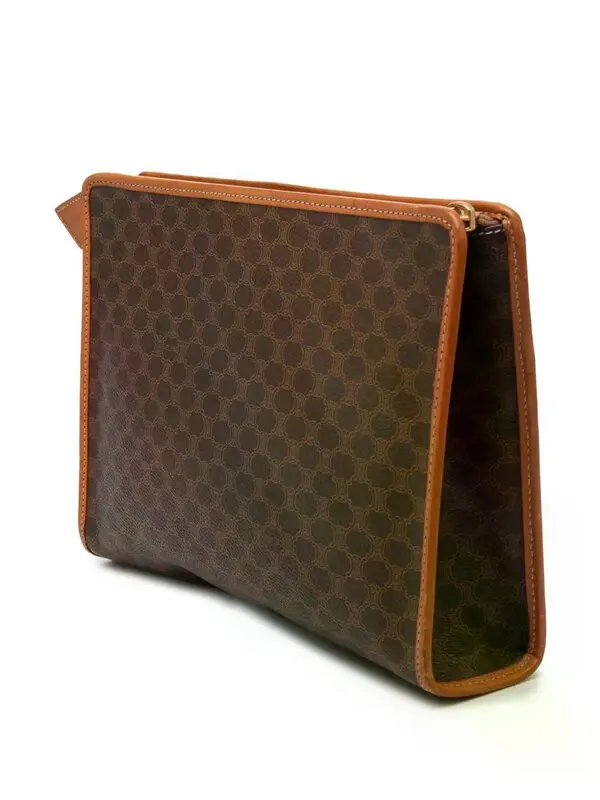 Celine Macadam Coated Canvas Clutch Bag