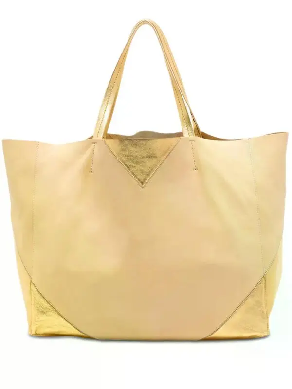 Celine Bicolor Lambskin Horizontal Cabas Tote Bag