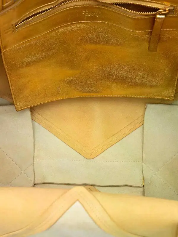 Celine Bicolor Lambskin Horizontal Cabas Tote Bag