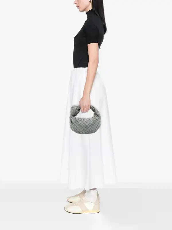 Bottega Veneta Mini Suede Jodie Hobo Bag - Grey