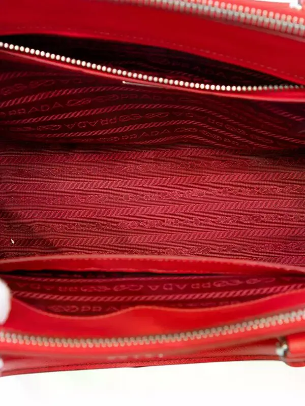 Prada Saffiano Lux Galleria Double Zip Satchel