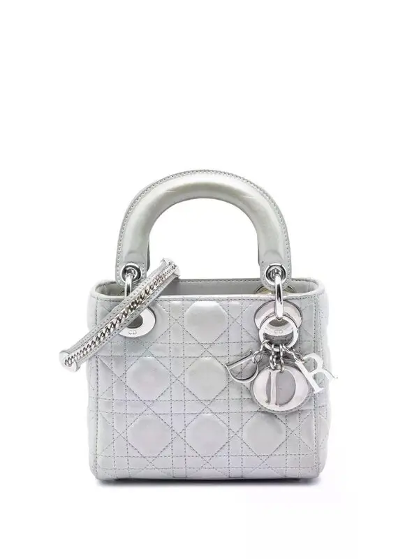 Dior Mini Lady Satchel - Silver
