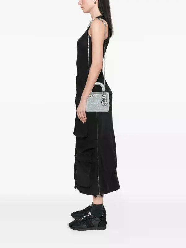 Dior Mini Lady Satchel - Silver