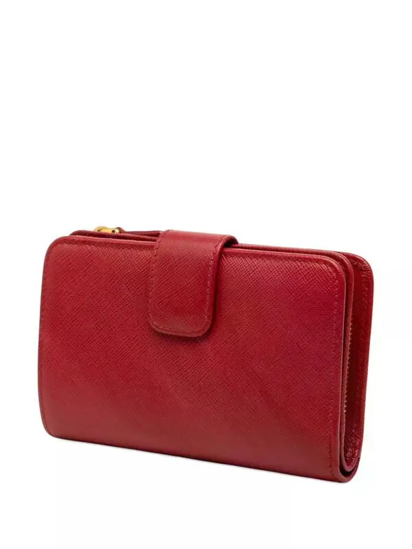 Prada 2013-2026 Saffiano Bifold Compact Wallet Small Wallets