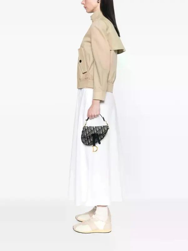 Dior 2018 Mini Oblique Canvas Saddle Bag Satchel