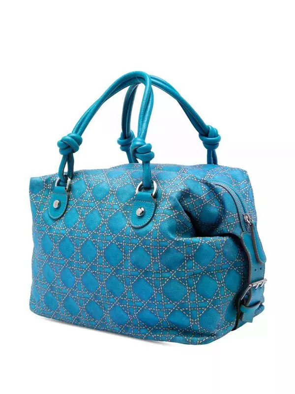 Dior Canvas Cannage Print Cherie Handbag