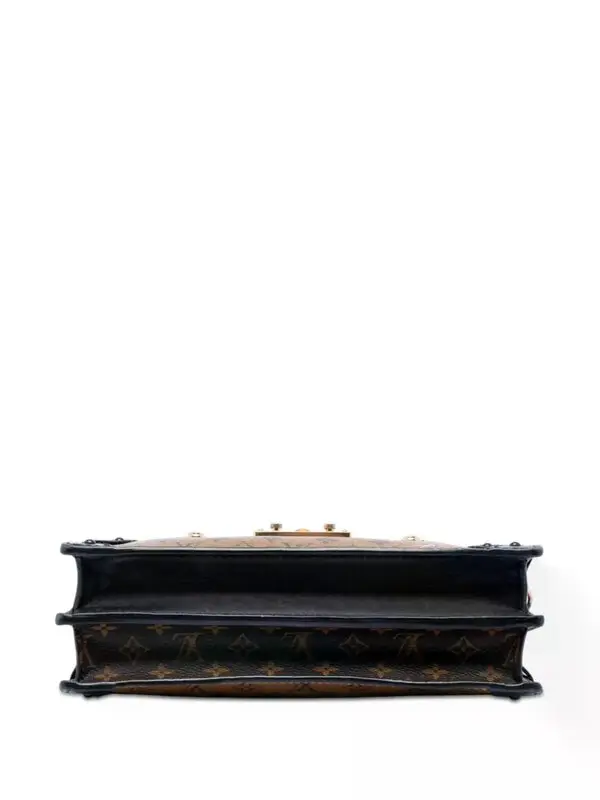 LOUIS VUITTON Monogram Reverse Trunk Clutch Crossbody Bag