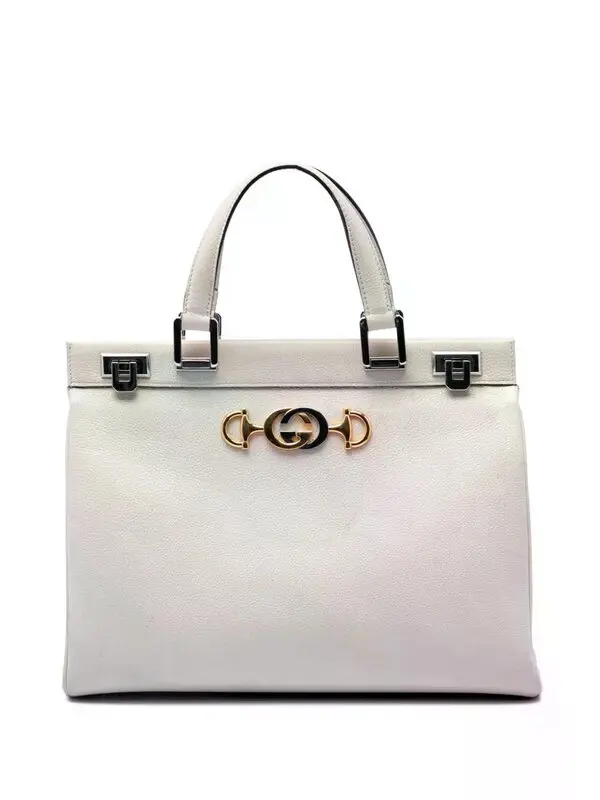 Gucci Zumi Top Handle Bag Satchel - White