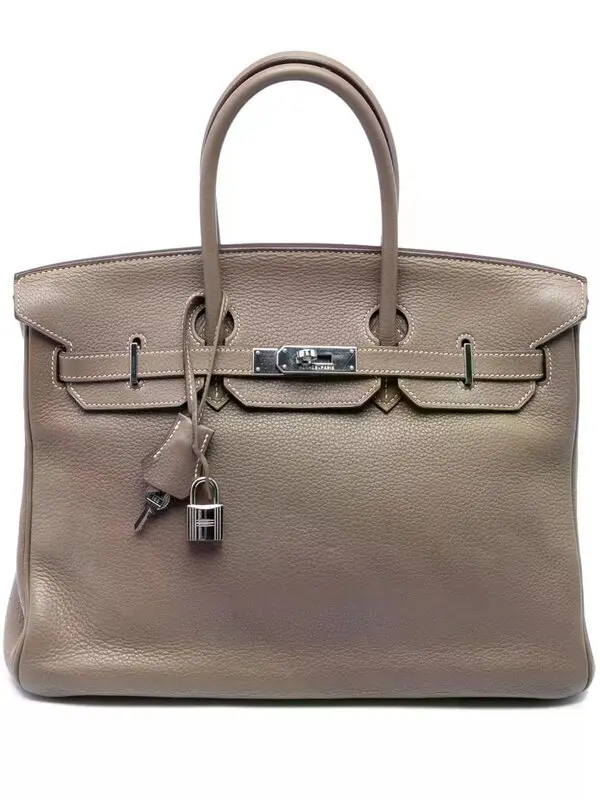 Hermès 35 Birkin Retourne Handbag - Brown