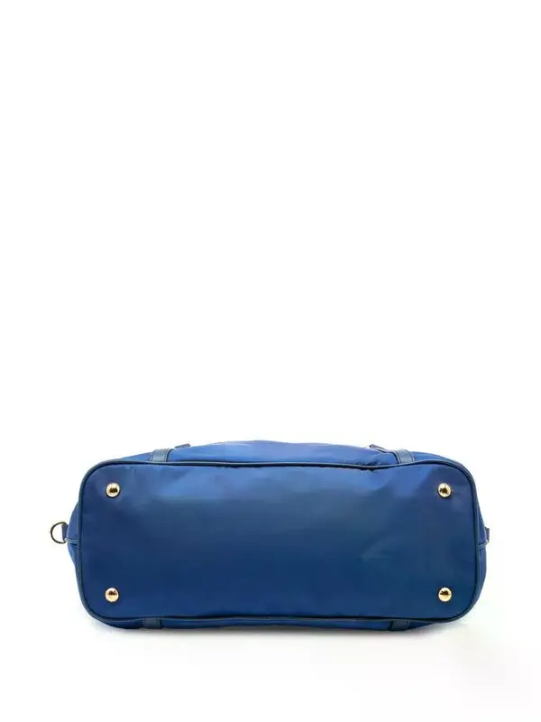 Prada Saffiano Trimmed Tessuto Satchel