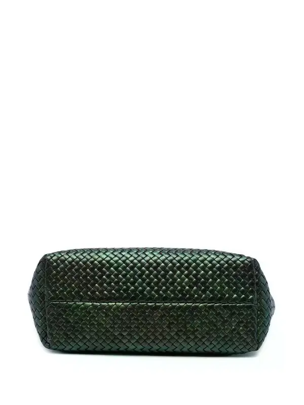 Bottega Veneta Medium Iridescent Nappa Intrecciato Cabat Tote Bag - Green