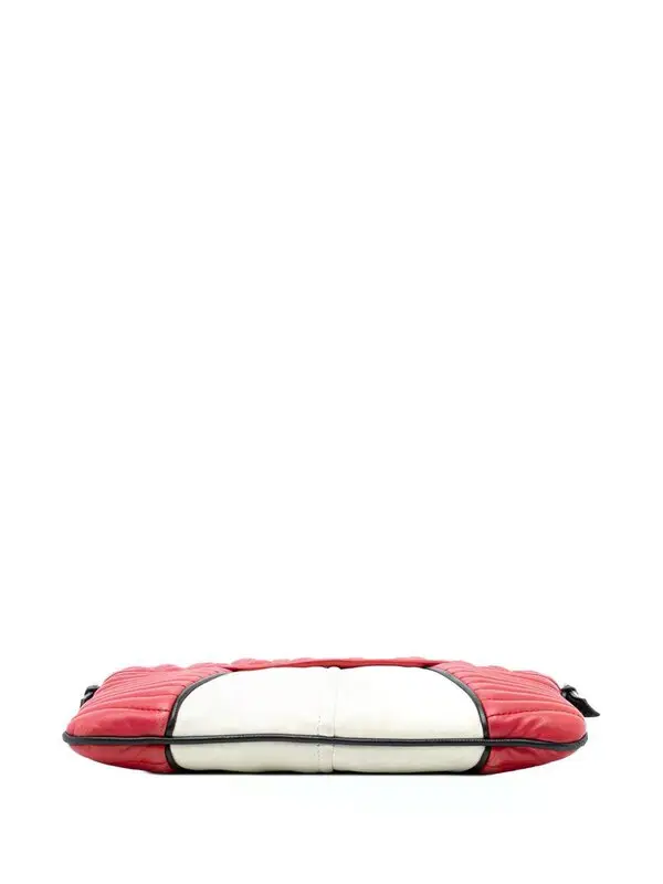 Miu Miu Bicolor Nappa Biker Satchel