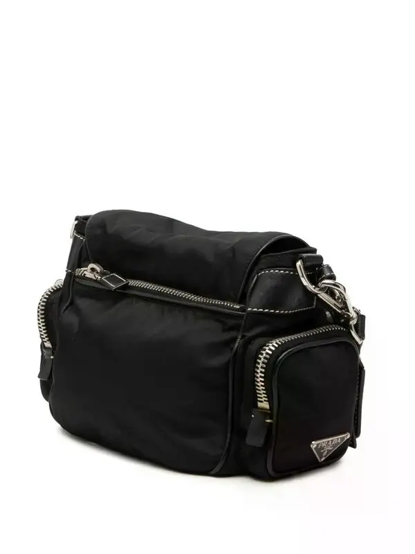 Prada Tessuto Buckle Messenger Bag