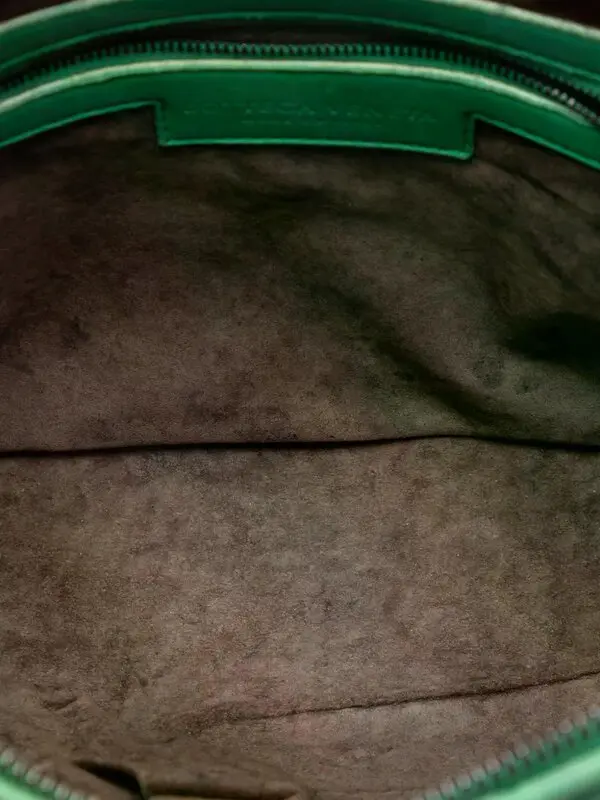 Bottega Veneta Nappa Intrecciato Nodini Crossbody Bag - Green