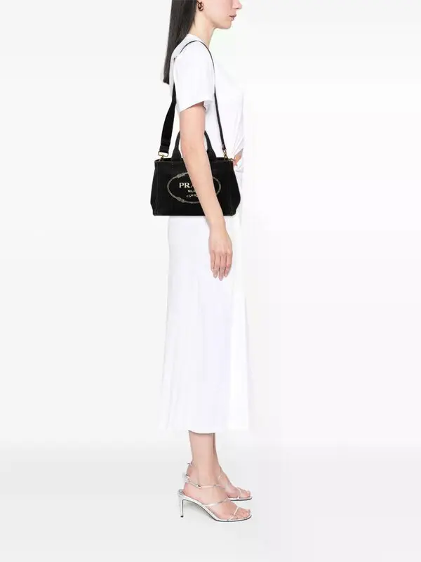 Prada Canapa Logo Satchel