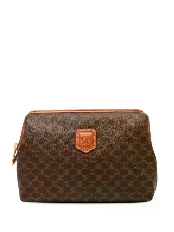 Celine Macadam Coated Canvas Pouch