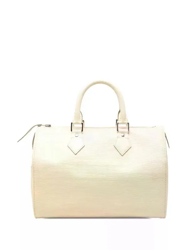 LOUIS VUITTON Epi Speedy 30 Boston Bag - White