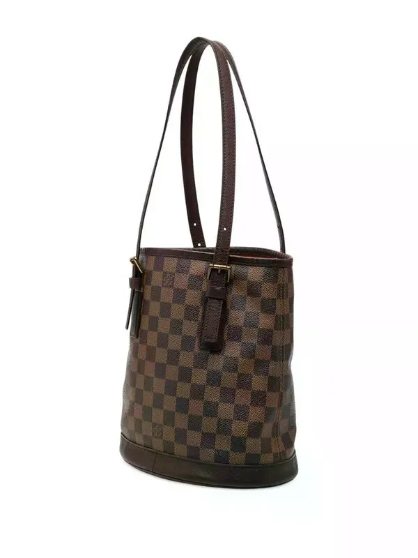 LOUIS VUITTON Damier Ebene Marais Bucket Bag