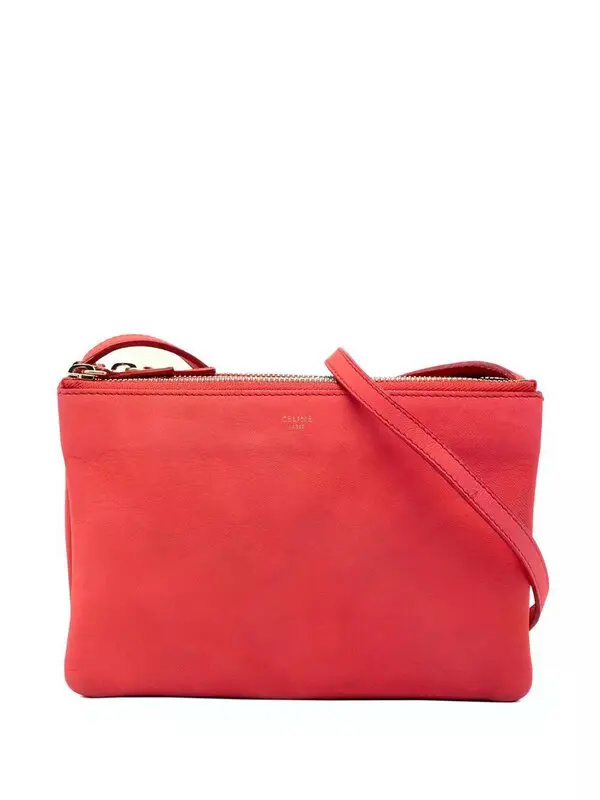 Celine Small Lambskin Trio Crossbody Bag - Pink