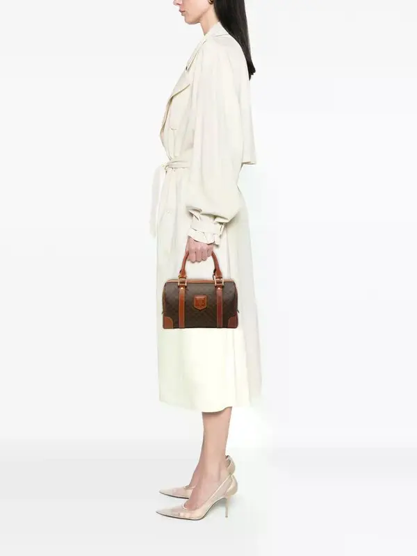 Celine Macadam Coated Canvas Boston Bag