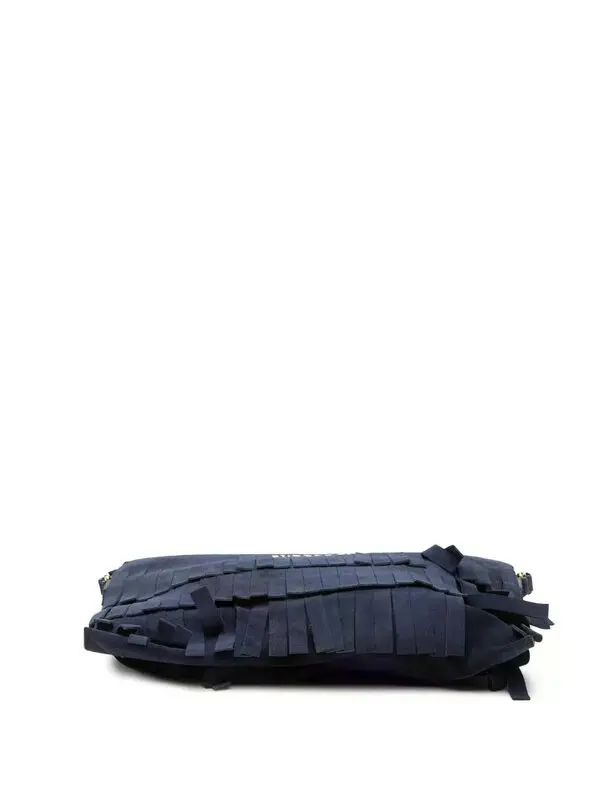Burberry Peyton Fringe Suede Crossbody Bag