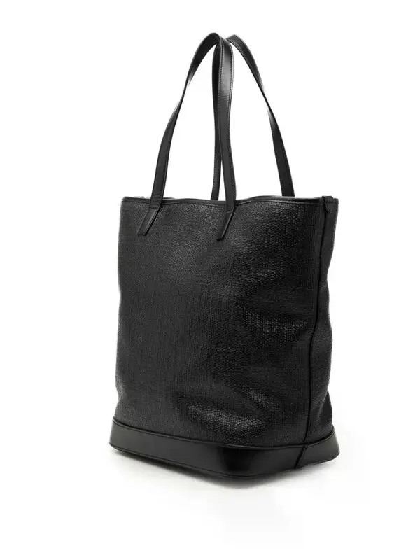 Saint Laurent Raffia Teddy Shopping Tote Bag