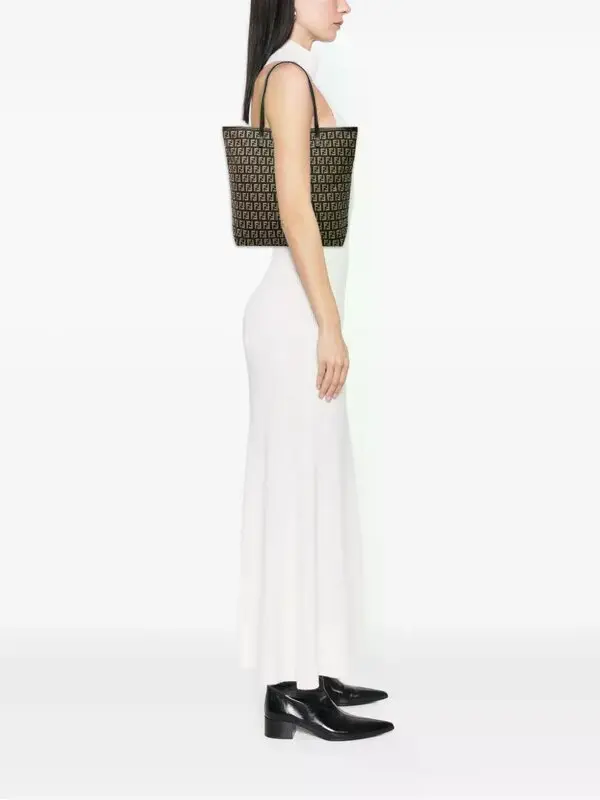 Fendi Zucchino Canvas Tote Bag