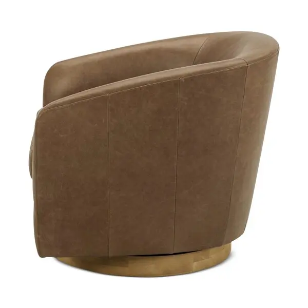 MOE'S HOME COLLECTION Oscy Leather Swivel Chair