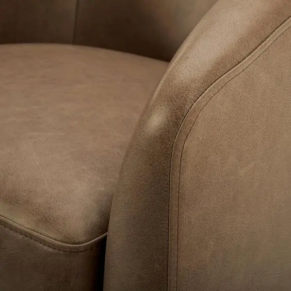 MOE'S HOME COLLECTION Oscy Leather Swivel Chair
