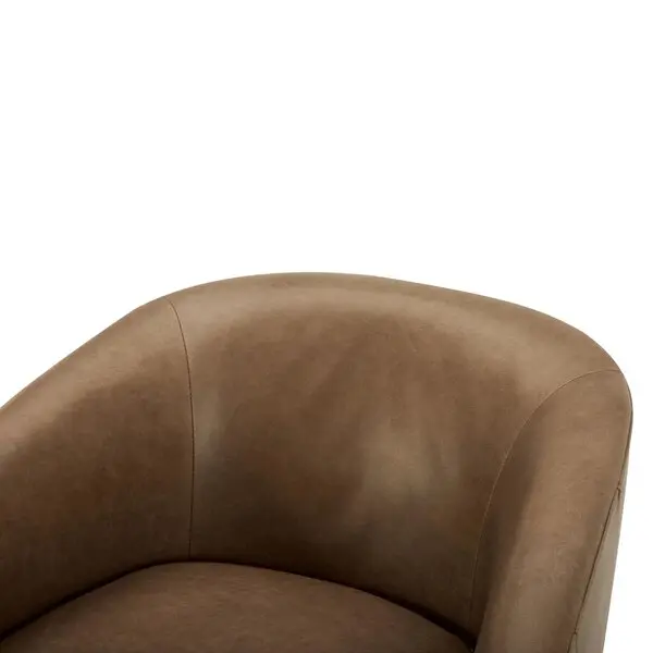 MOE'S HOME COLLECTION Oscy Leather Swivel Chair