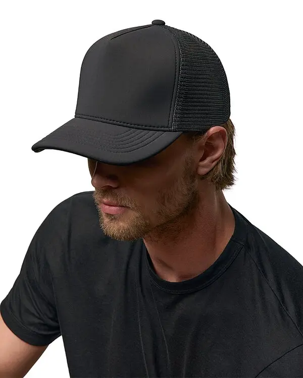 JAMES PERSE Scuba Trucker Hat - Black