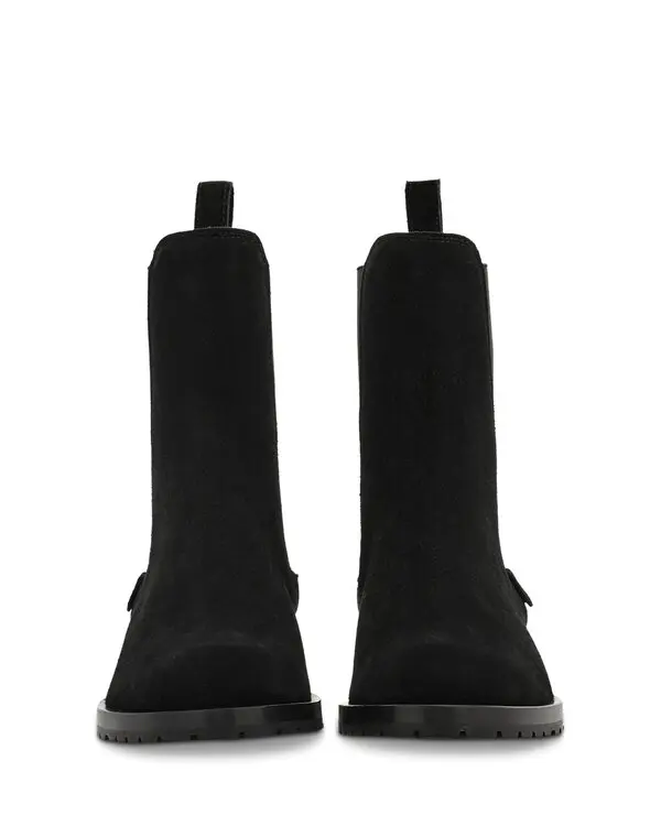 FERRAGAMO Black Leather Chelsea Boots